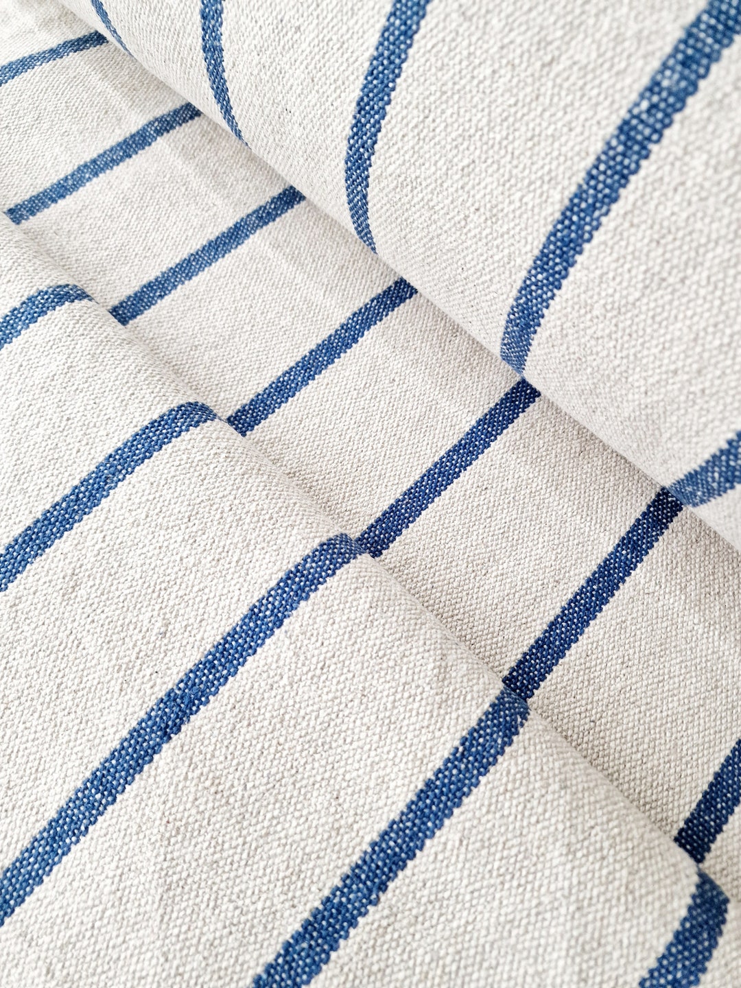 Heavy Weight Grain Sack Cotton Fabric by the Yard 550g/m2 - Stripes ...