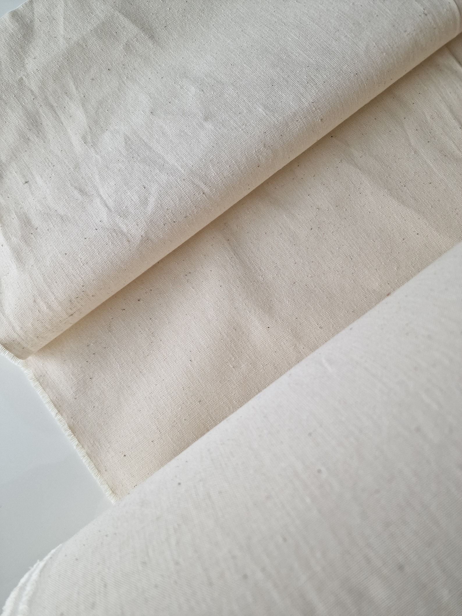 Unbleached Cotton Fabric by the Yard - Cotton Canvas Fabric - Undyed ...