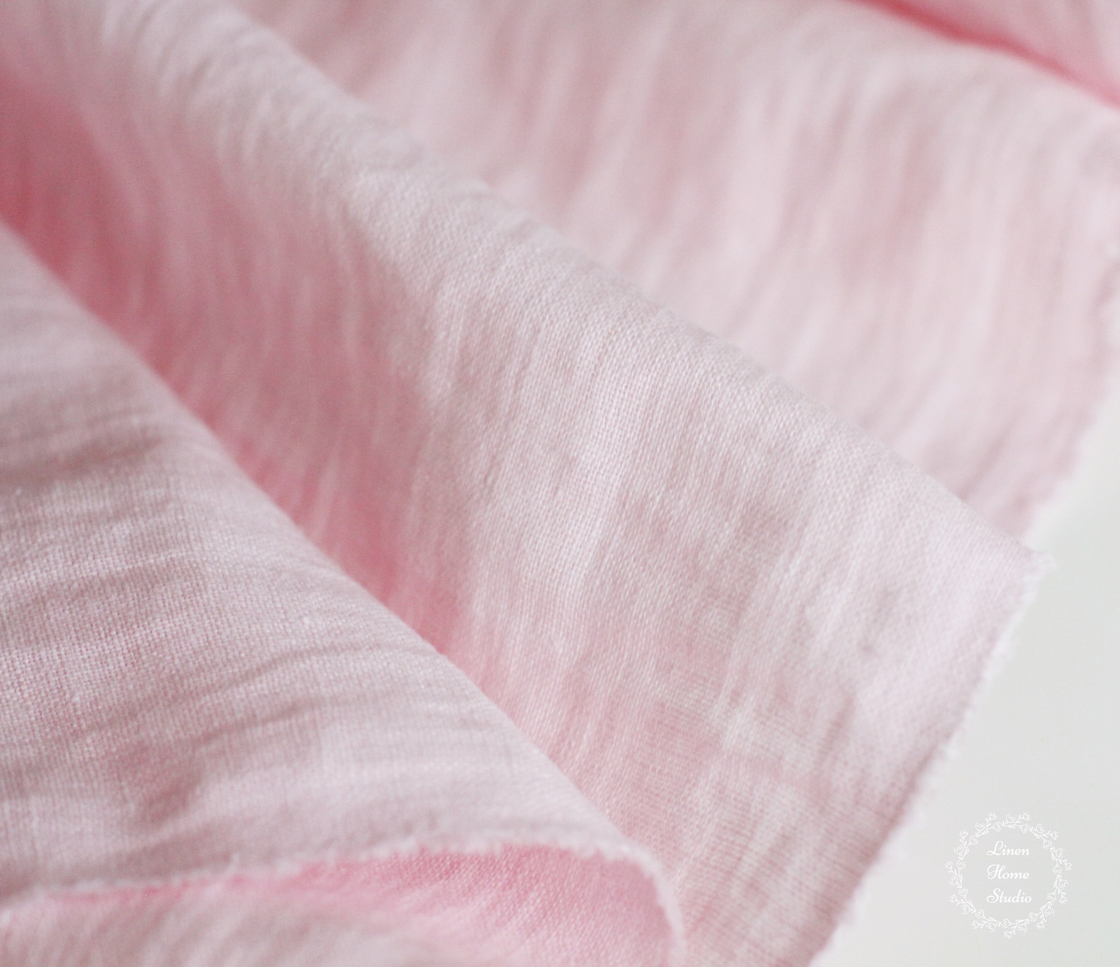 Blush Pink Linen Fabric Pale Pink Stonewashed 100% Linen - Etsy UK