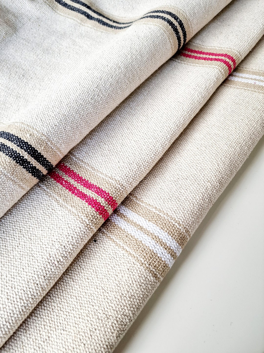 Heavy Weight Grain Sack Cotton Fabric by the Yard 550g/m2 - Farmhouse ...