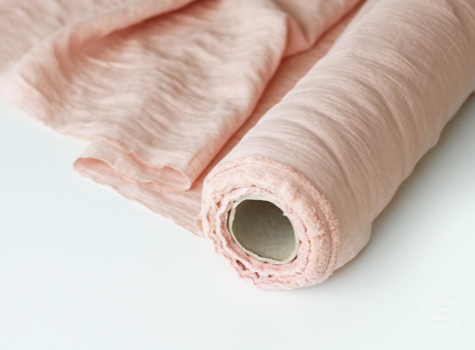 Dusty Rose Linen Fabric Pink Stonewashed 100% Linen Flax | Etsy