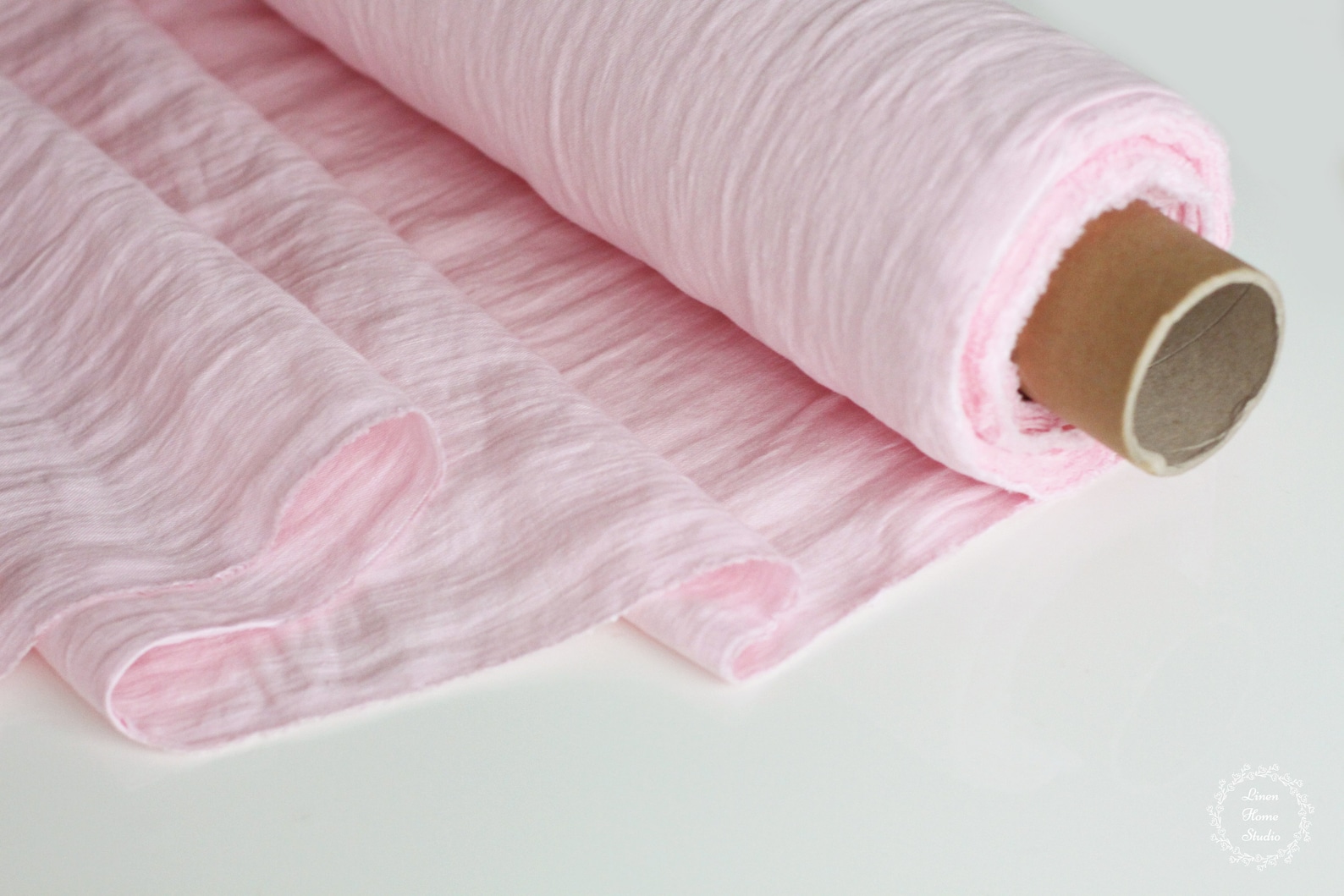 Blush Pink Linen Fabric Pale Pink Stonewashed 100% Linen - Etsy UK