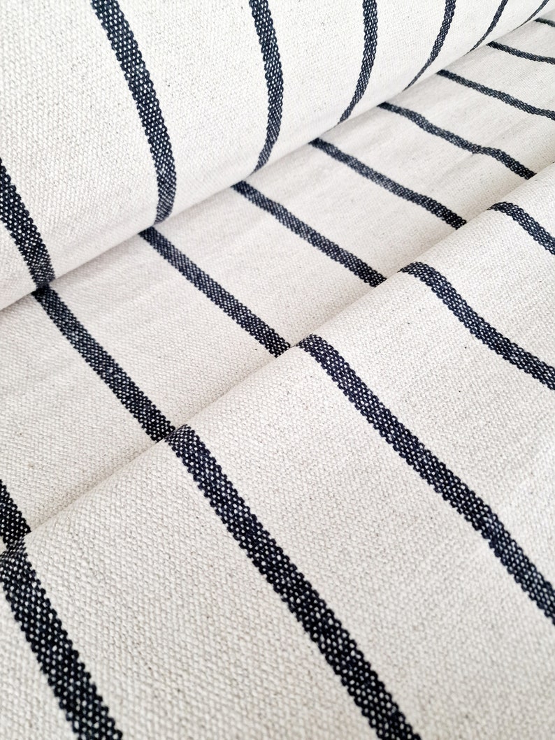 Heavy Weight Grain Sack Cotton Fabric by the Yard 550g/m2 - Stripes ...