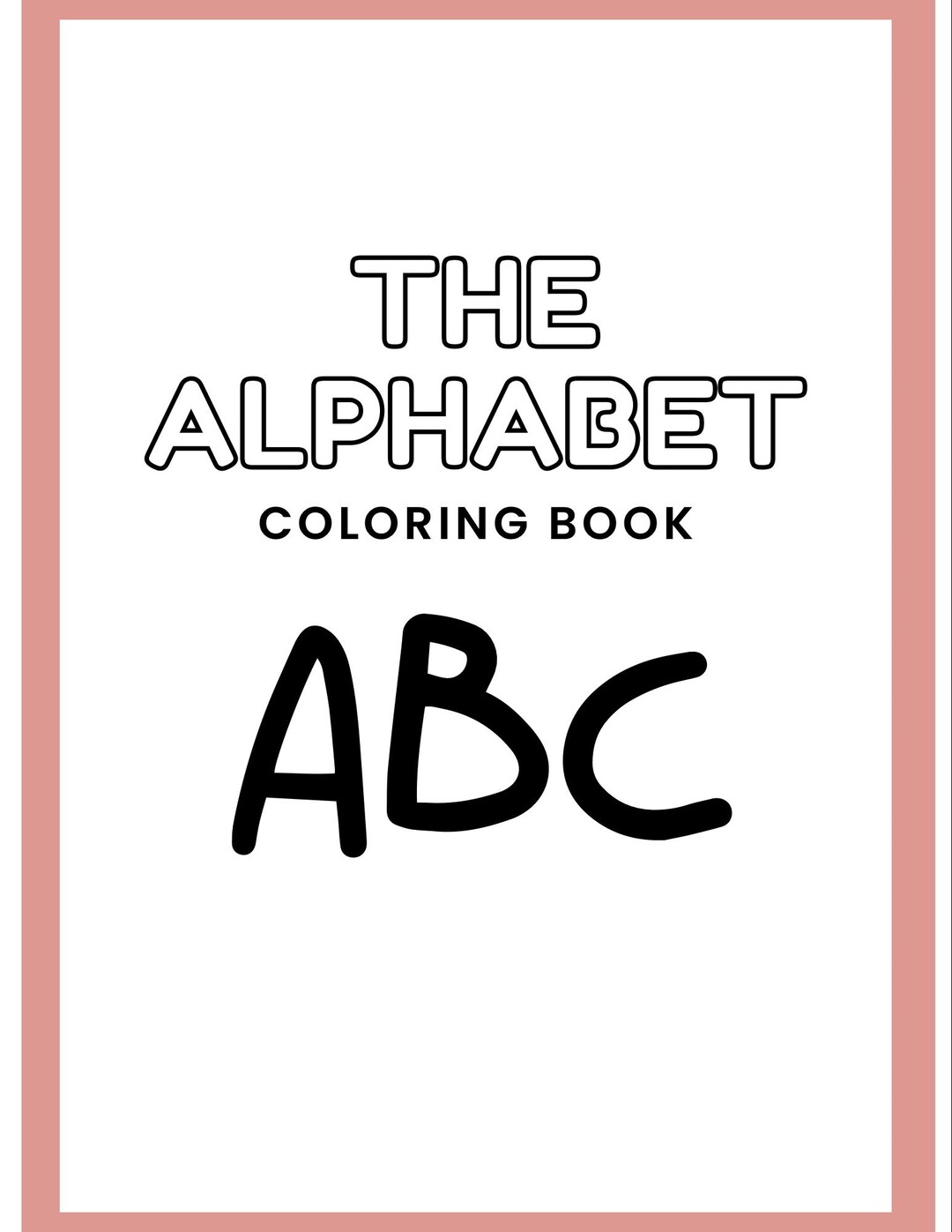 ABC Kids Coloring Book - Etsy