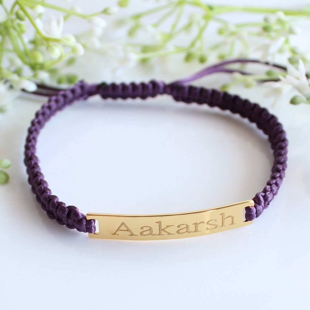 Gold Bracelet for Men Gold Bar Bracelet Gold Custom Bracelet Gold ...