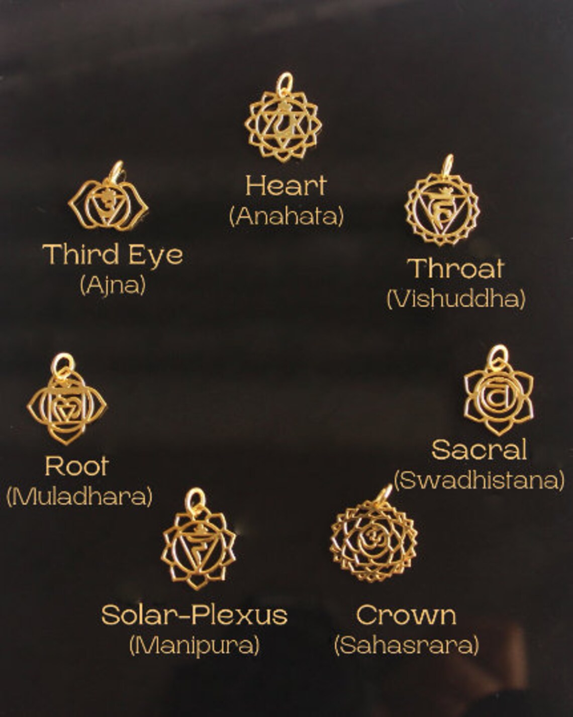 Gold Crown Chakra Pendant Metaphysical Chakra Charm - Etsy