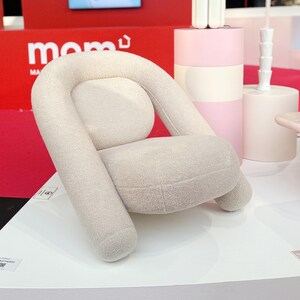 Sculptural Modern Lounge Chair Bun: Upholstered Accent Seating - Etsy