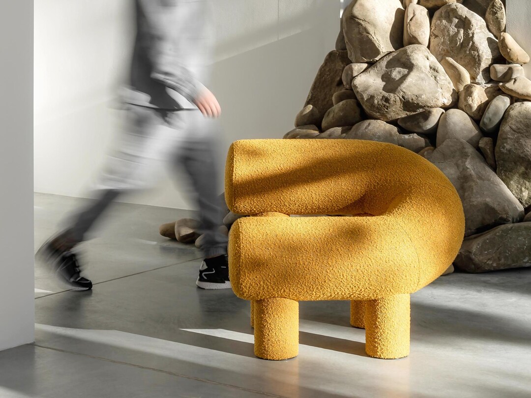 UMI Modern Lounge Chair: Sculptural Geometric Accent Chair - Etsy