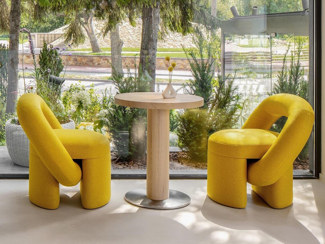 Sculptural Geometric Armchair: Modern Living Room Chair - Award-winning ...