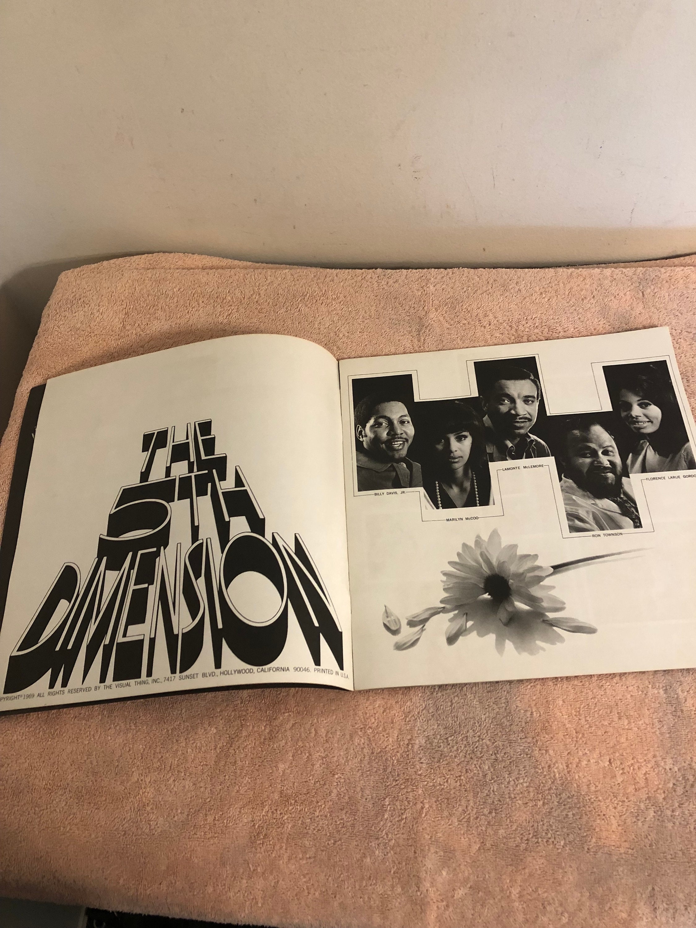 Vintage 1969 the 5th Dimension Souvenir Book 12”x12” - Etsy
