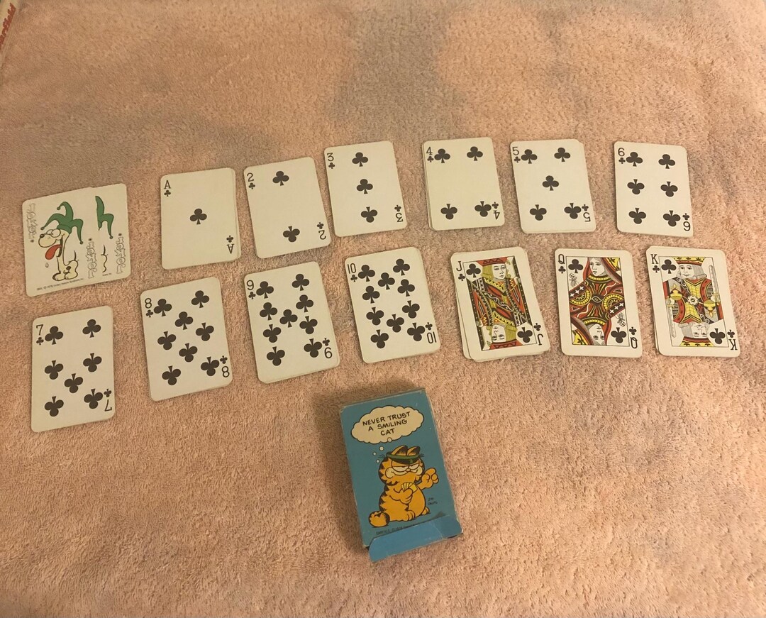 Vintage 1978 Creations by Dakin Garfield Playing Cards Complete With ...