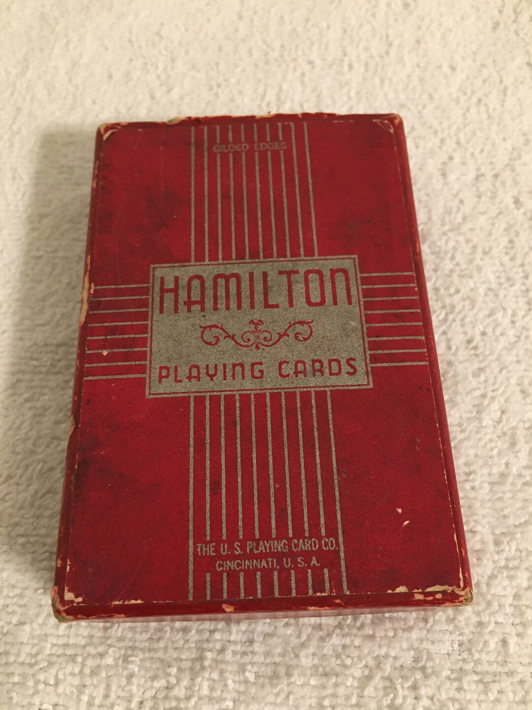 Vintage Hamilton Playing Cards Box Only Cincinnati OH - Etsy