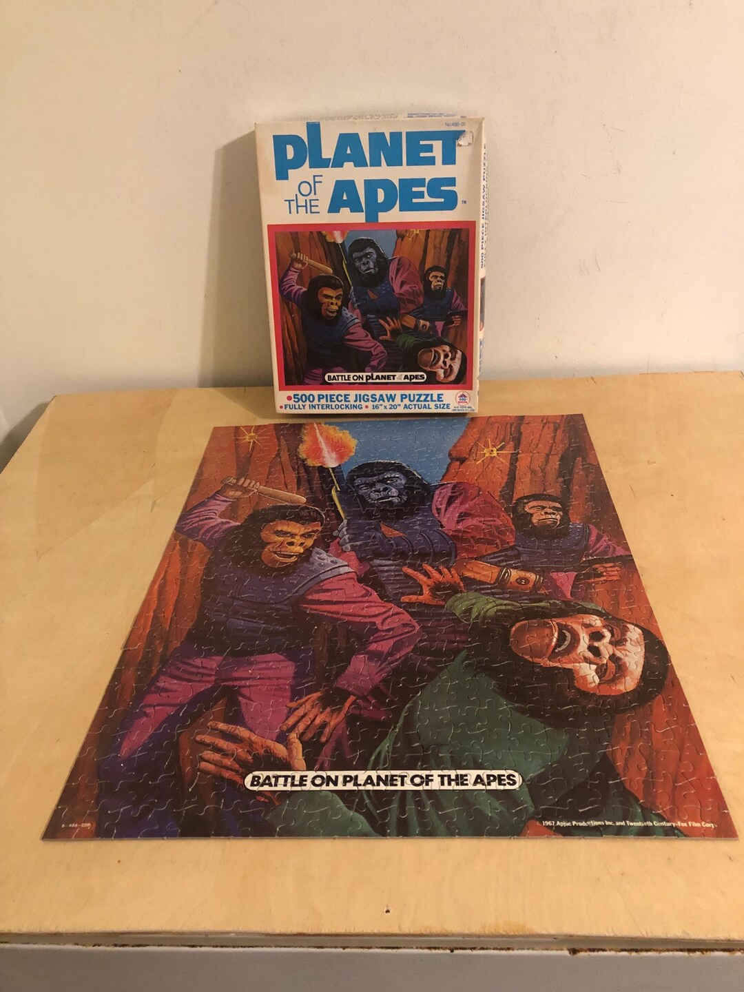 Vintage 1967 HG Toys the Planet of the Apes Jigsaw Puzzle 500 Piece ...