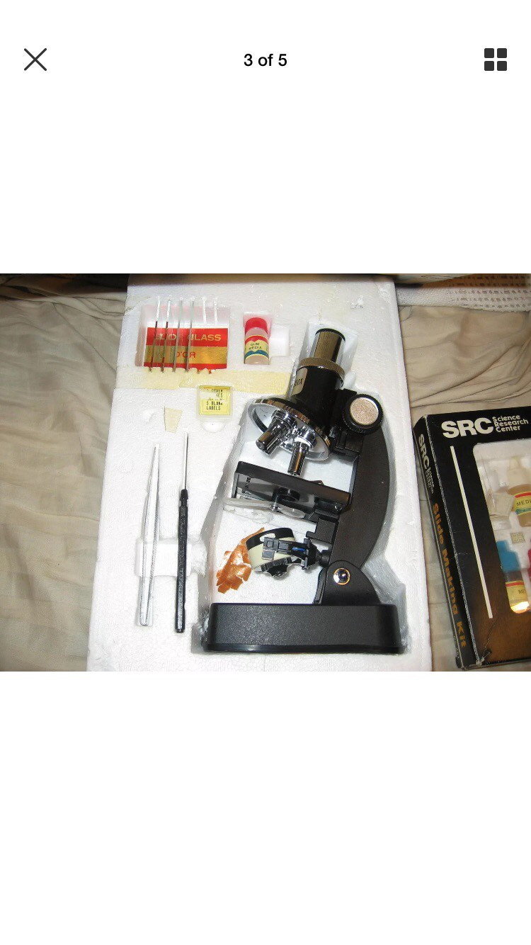 Vintage Science Research Center Microscope & Lab Kit - Etsy