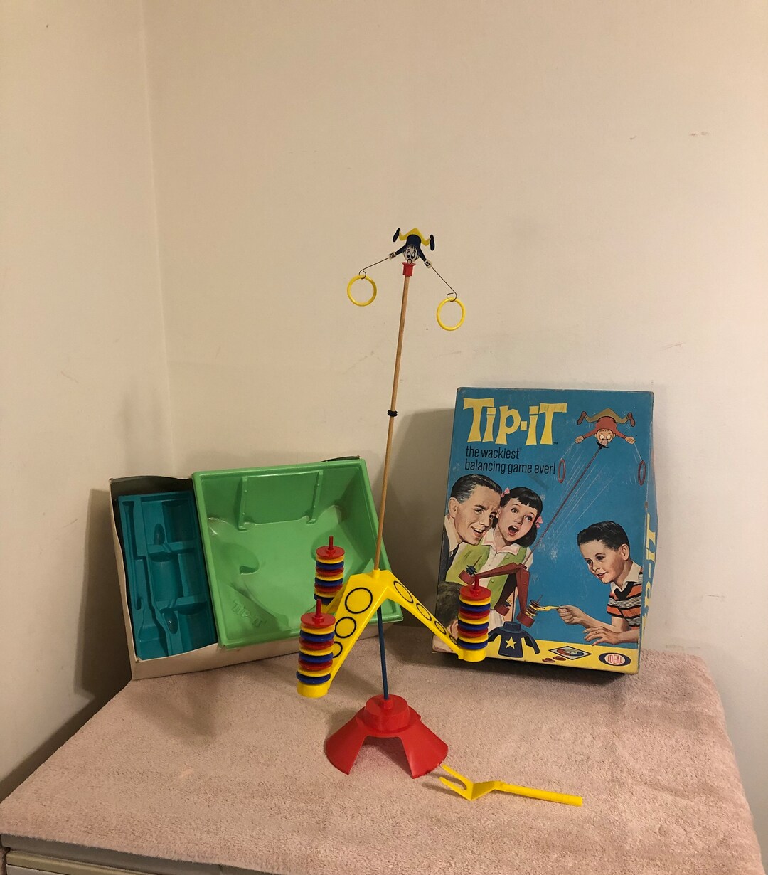 Vintage 1965 Ideal Tip It Game Missing Only the Spinner - Etsy