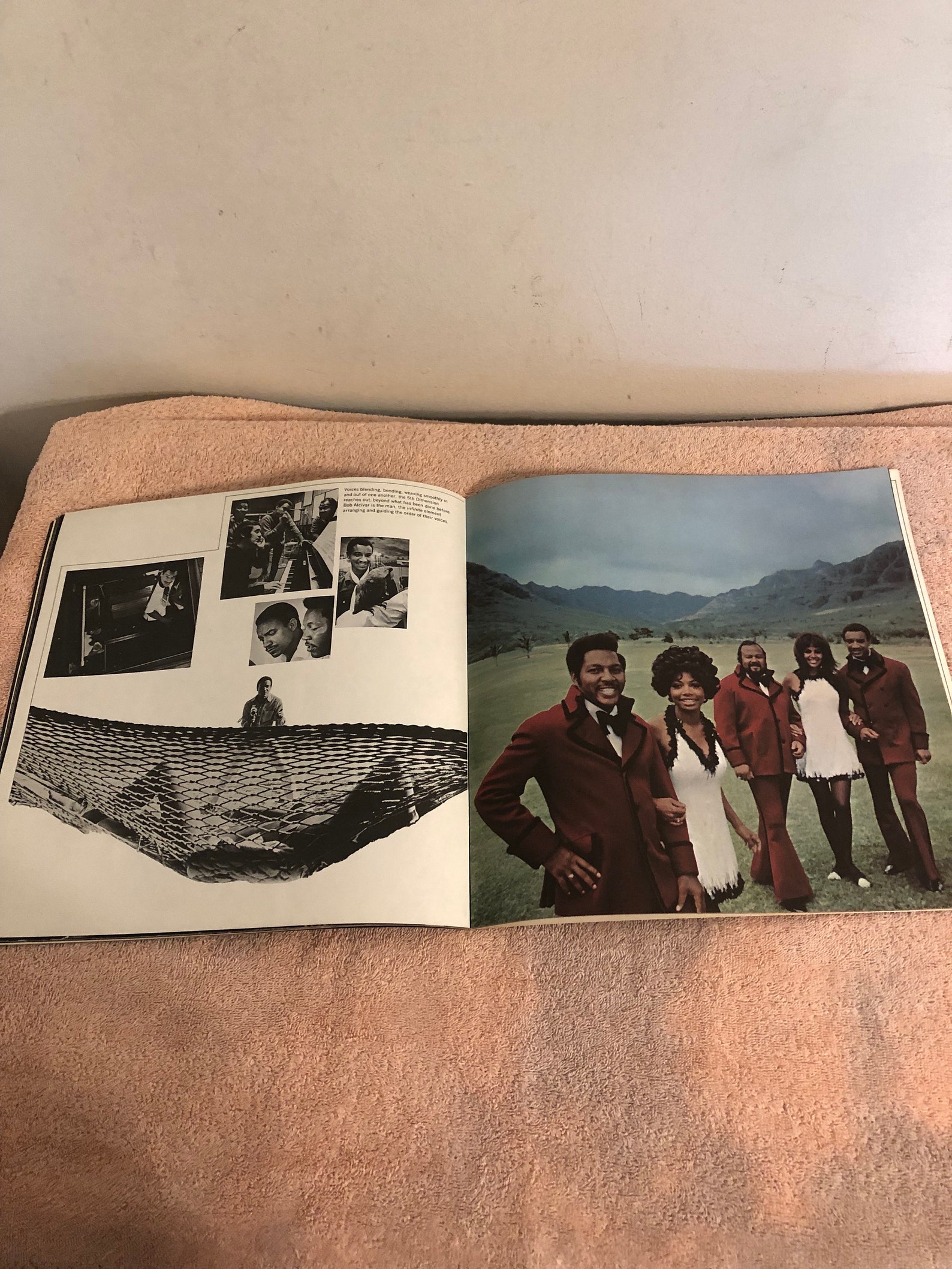 Vintage 1969 the 5th Dimension Souvenir Book 12”x12” - Etsy