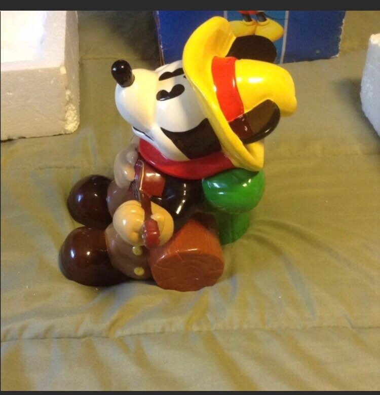 Zak Disney Mickey Mouse Western Cowboy Cookie Jar NIB - Etsy