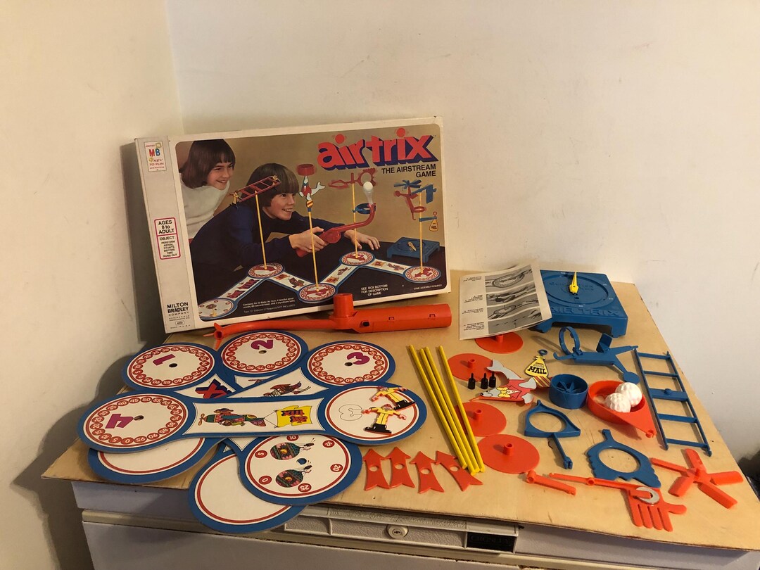 Vintage 1976 Milton Bradley Air Trix the Airstream Game #4650 Complete ...