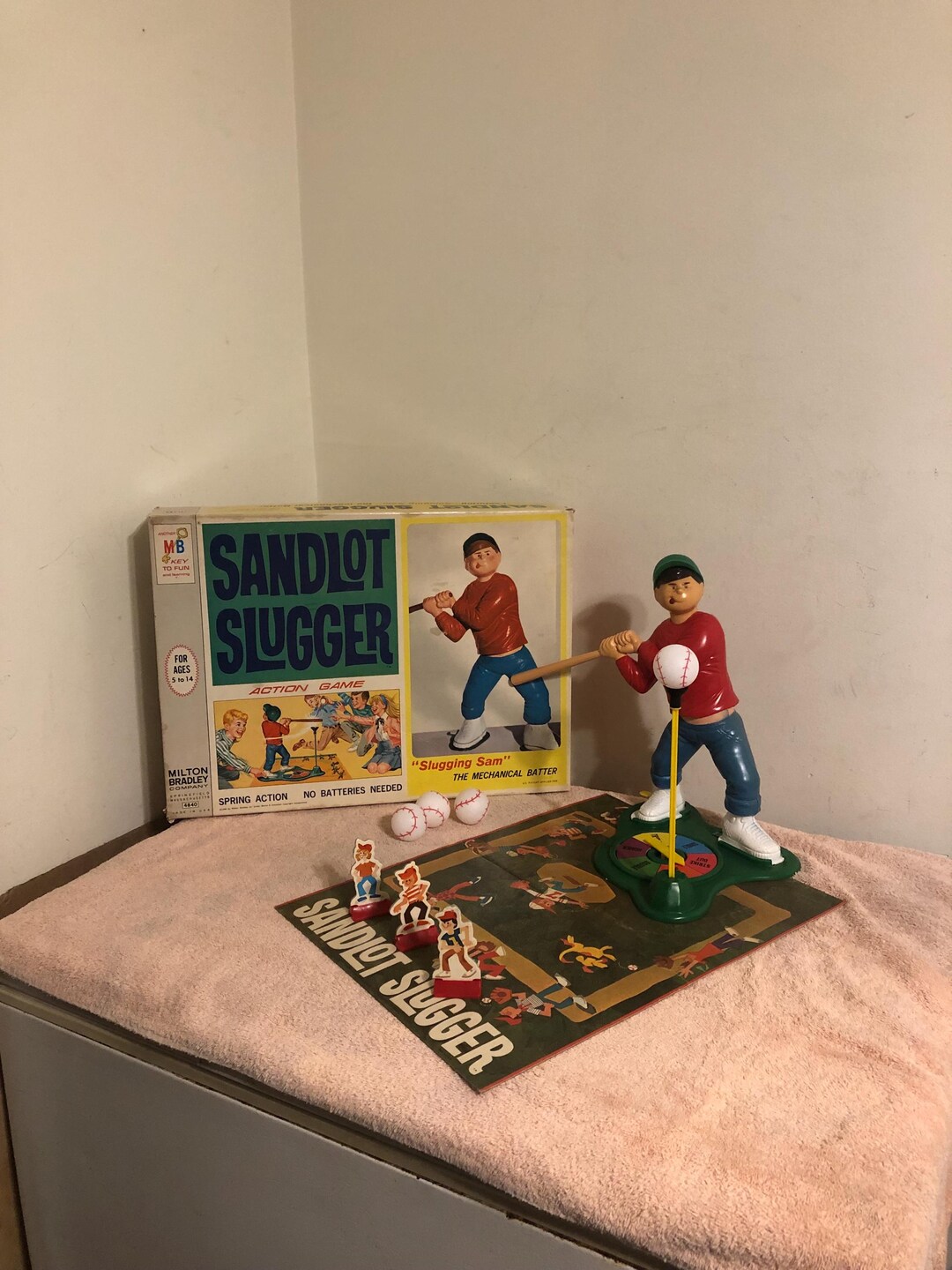 Vintage 1968 Milton Bradley Sandlot Slugger #4840 Slugging Sam ...