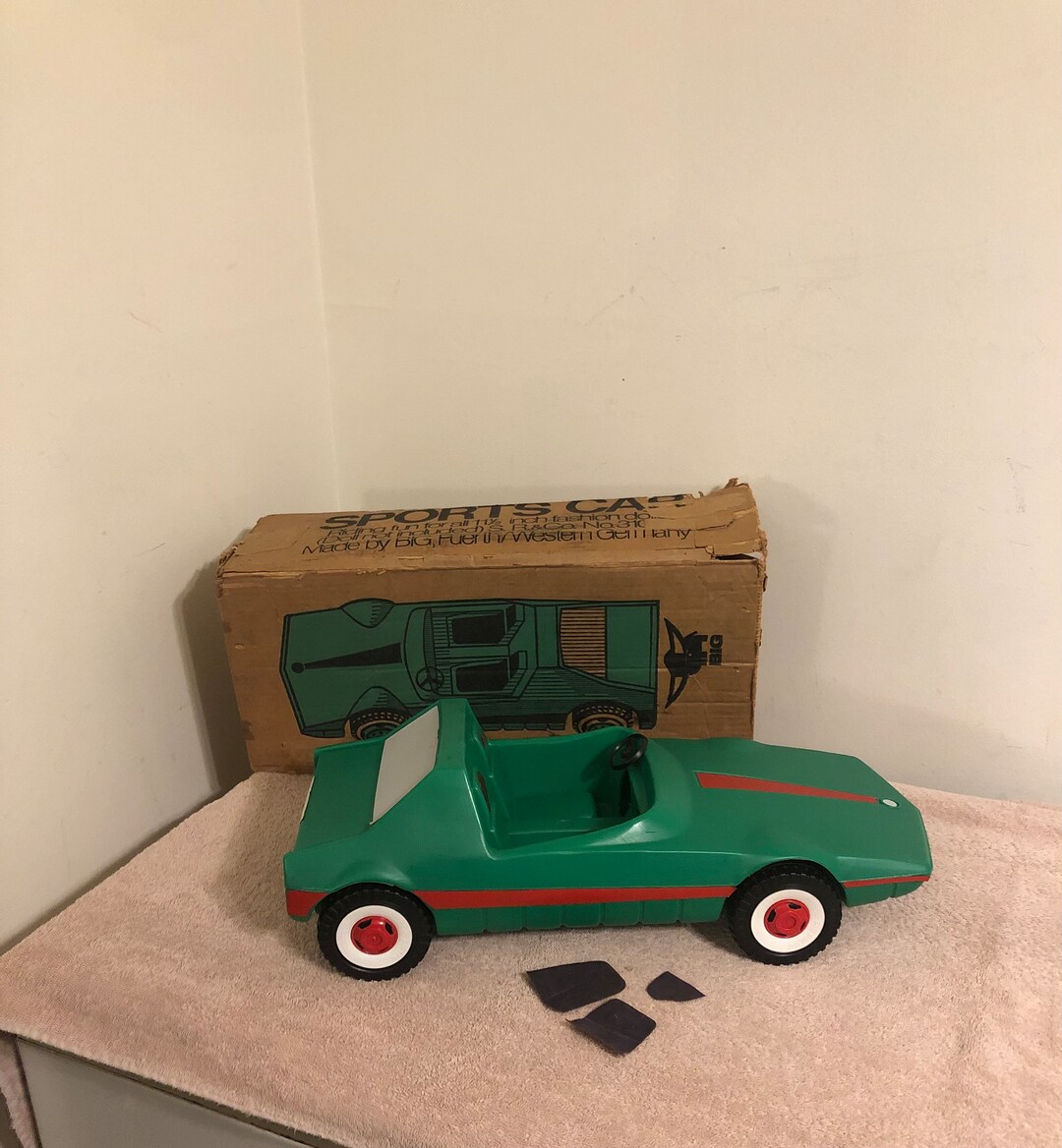 Vintage Big Plastic Sports Car for 12” Dolls Made in Fuerth West ...