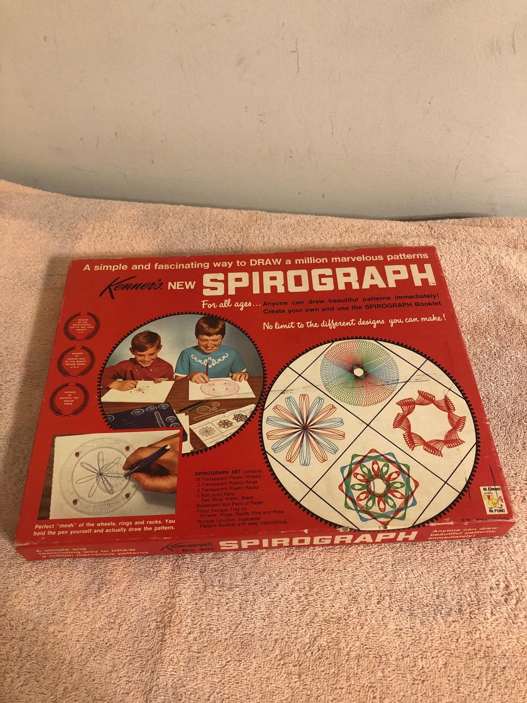 Vintage 1967 Kenner Spirograph 401 Complete With Booklet & Pens - Etsy