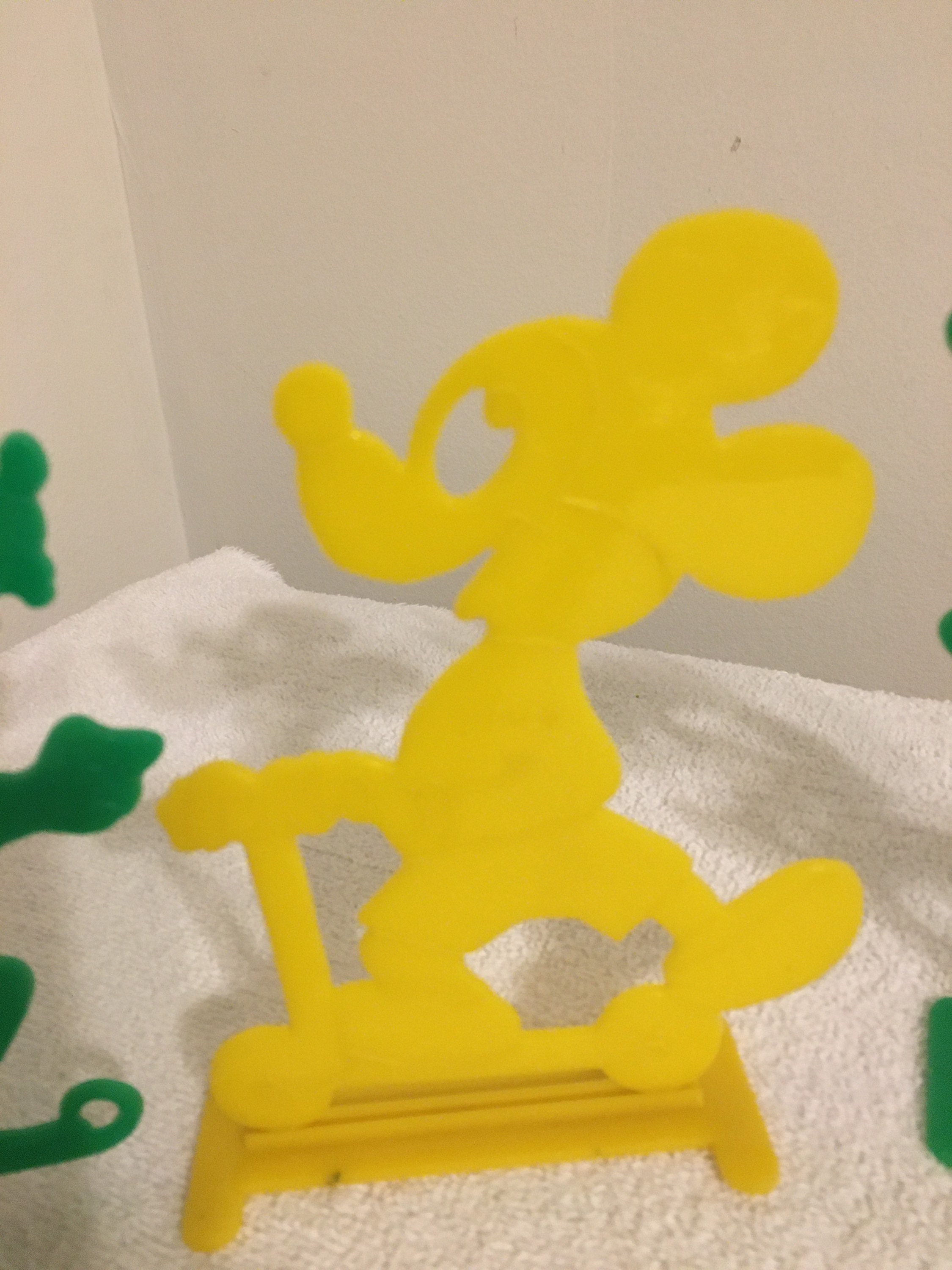 RARE Plastic Die Cut Disney Colorful Characters With Stands - Etsy