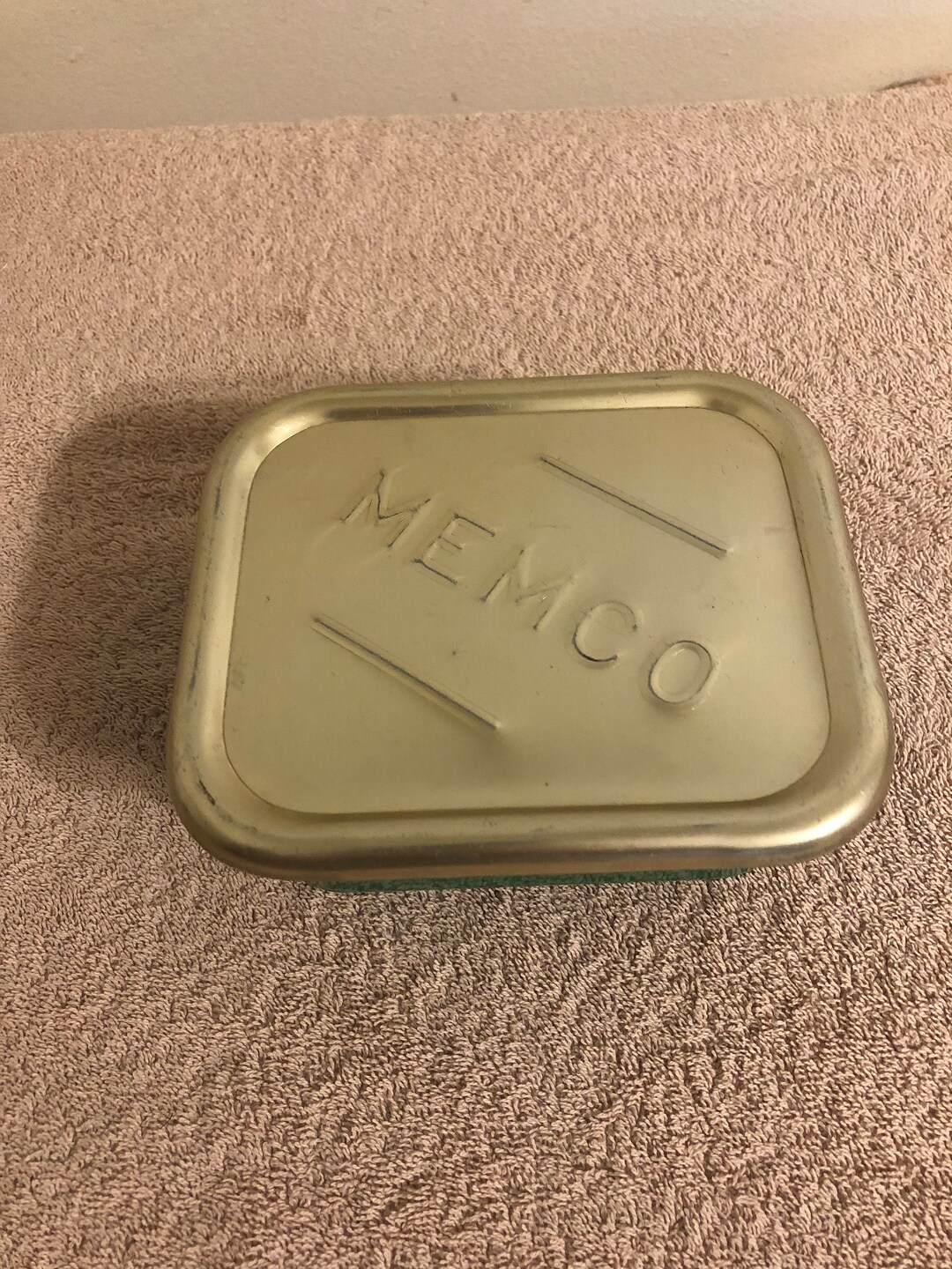 Vintage Memco Enamelware Container With Lid 5 1/2”x4 1/2”x2” - Etsy