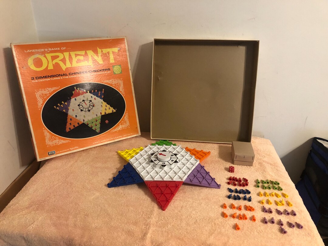 Vintage 1972 Lakeside Orient 3 Dimensional Chinese Checkers #8323 ...