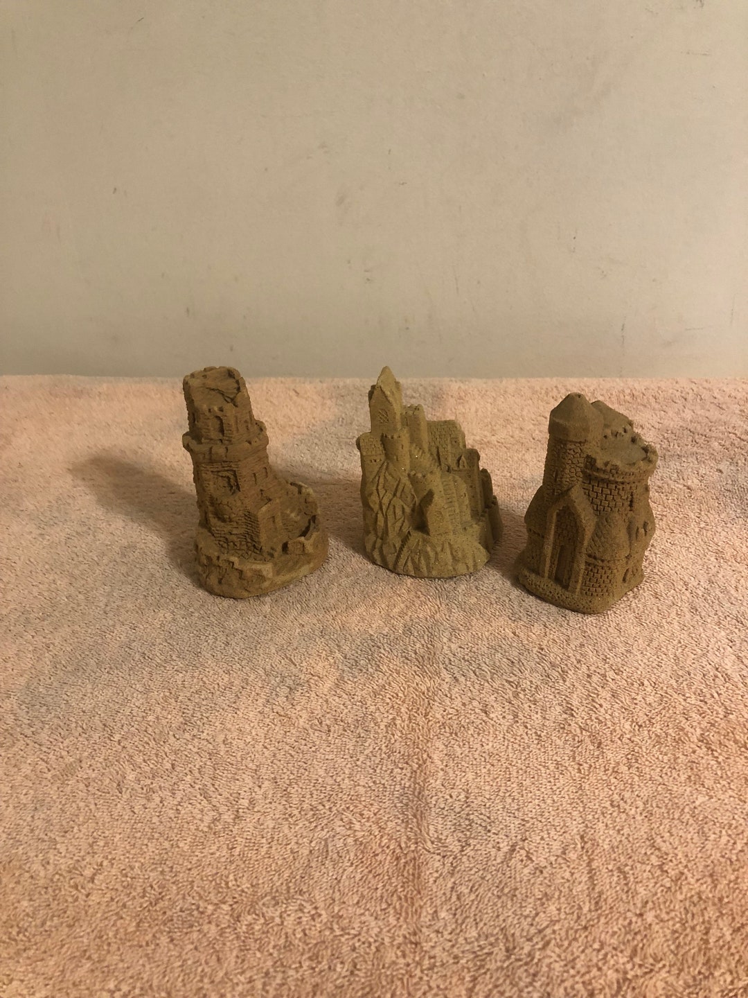 Vintage 1990 Mr Sandman Sandcastle Figurines Lot of 3 Tan - Etsy