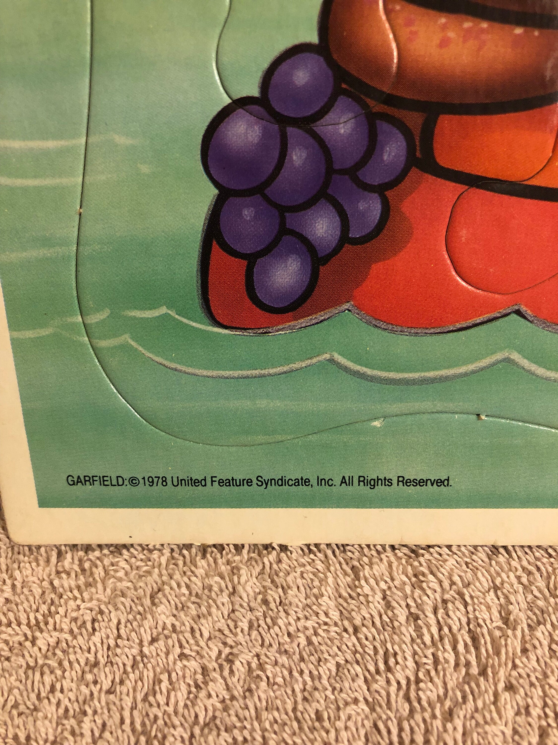 Vintage 1978 Garfield 14”x11” Frame Tray Puzzle #4552C-17 - Etsy