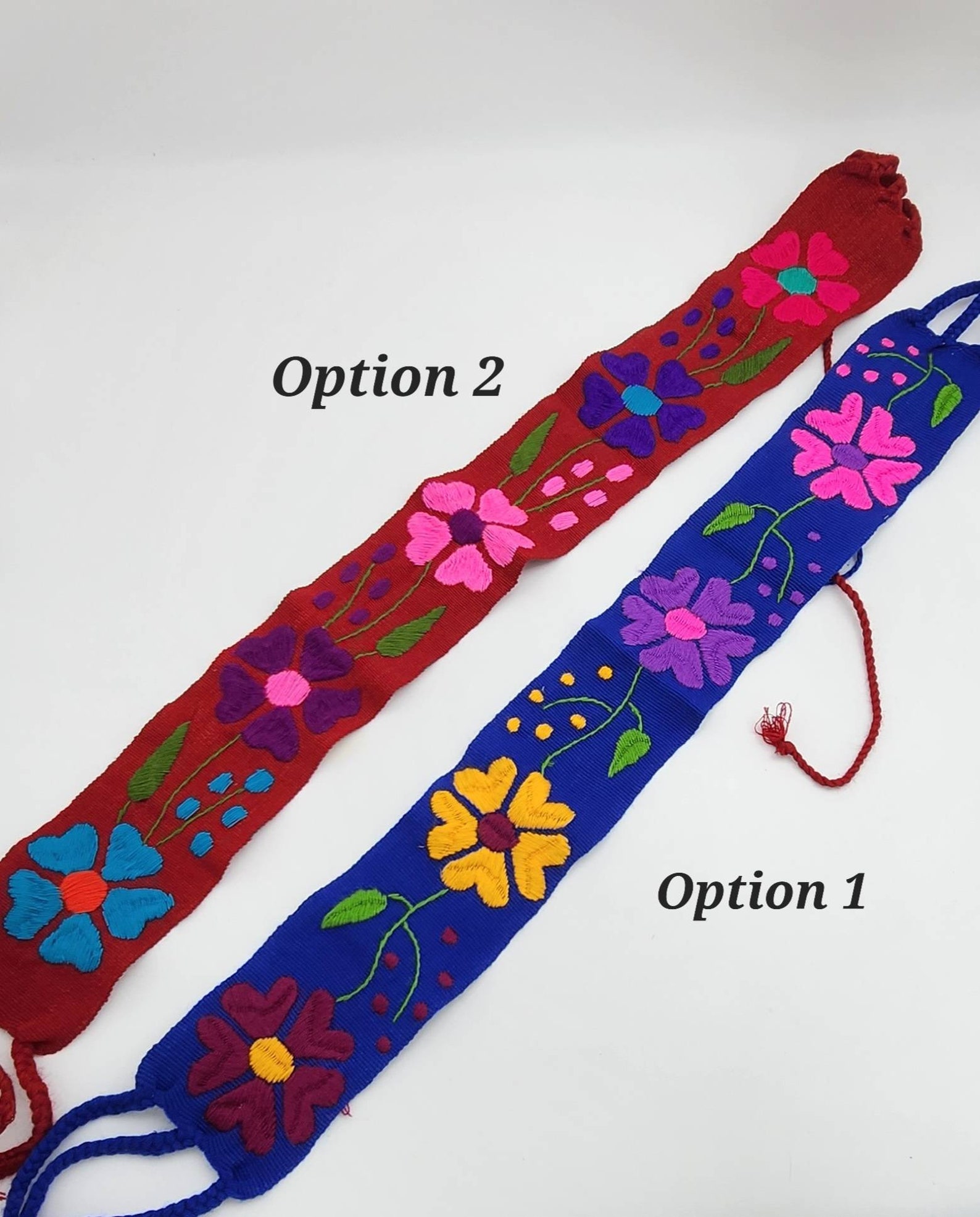Hand Embroidered Mexican Belt. Embroidered Mexican Sash - Etsy