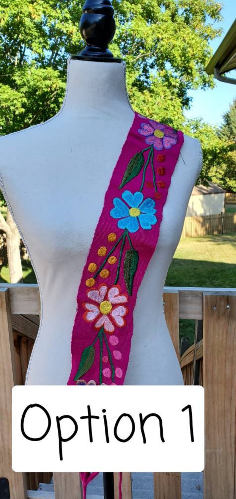 Embroidered Mexican Belt. Embroidered Mexican Sash - Etsy