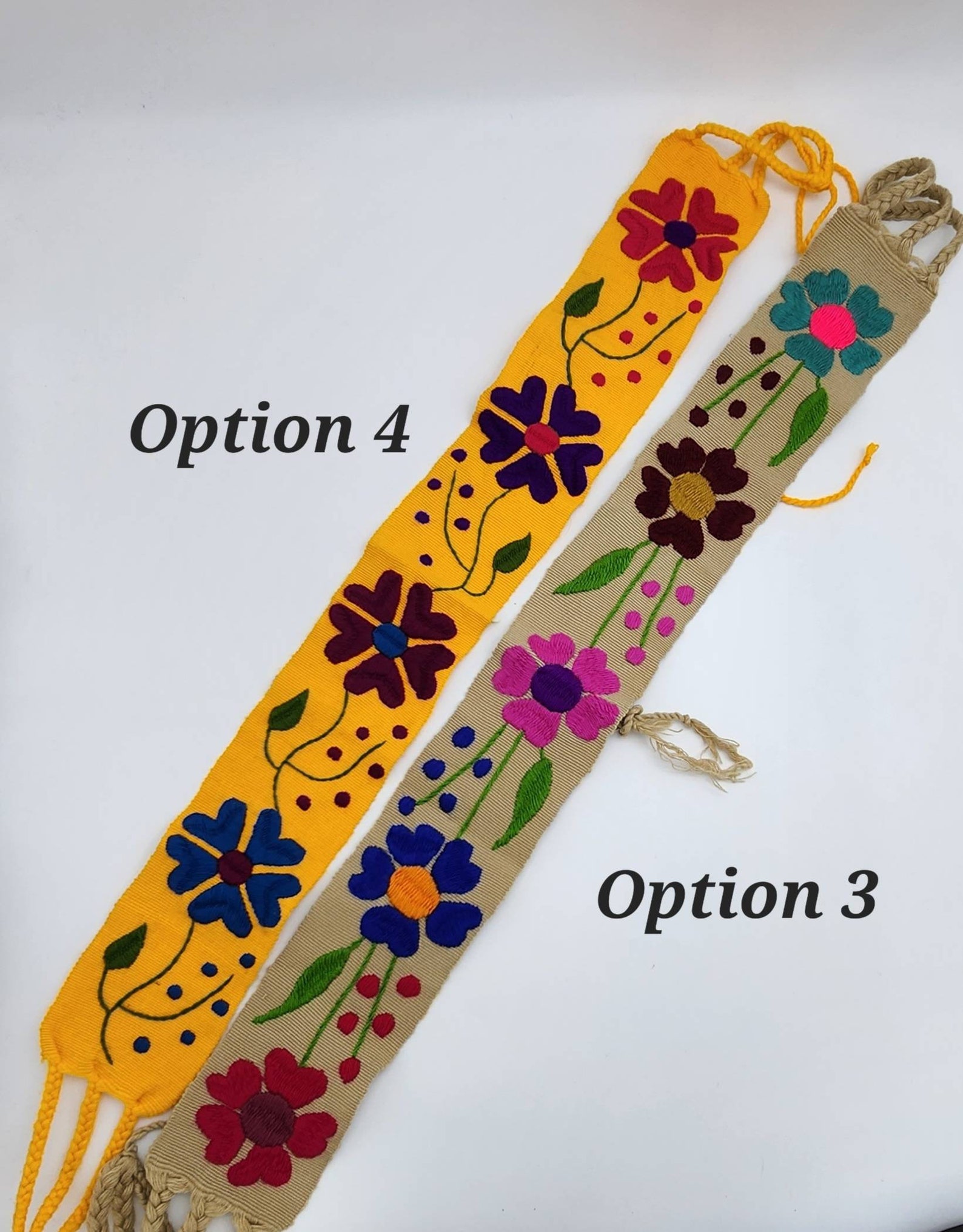 Hand Embroidered Mexican Belt. Embroidered Mexican Sash - Etsy