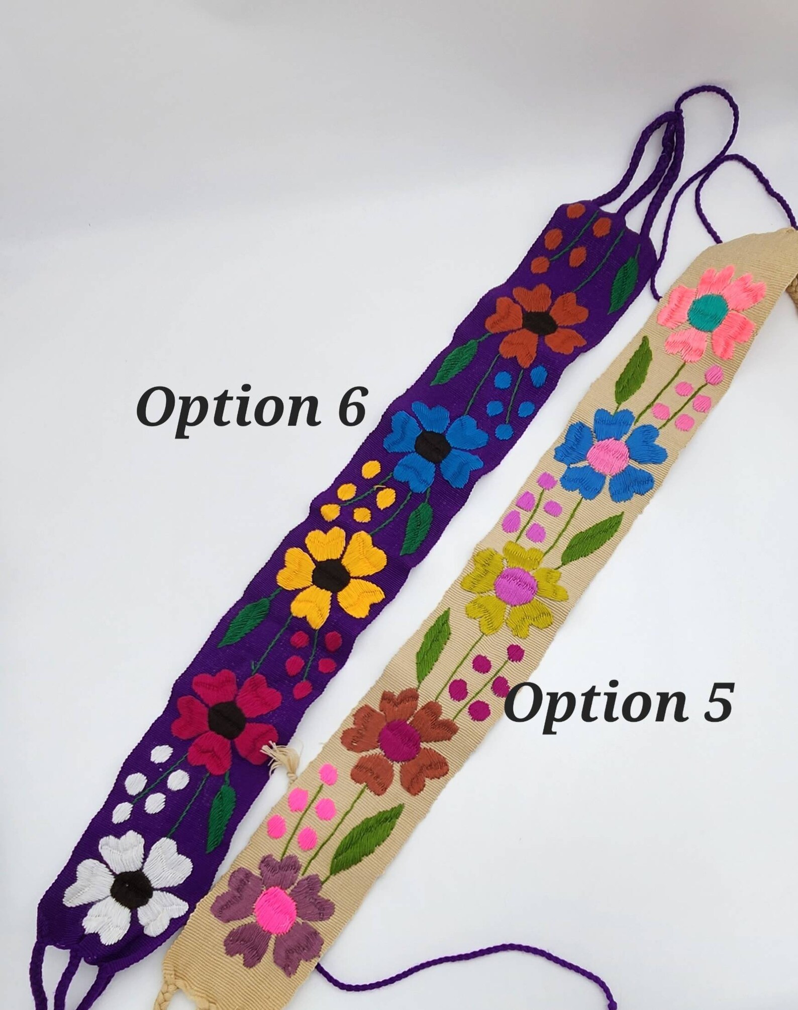 Hand Embroidered Mexican Belt. Embroidered Mexican Sash - Etsy