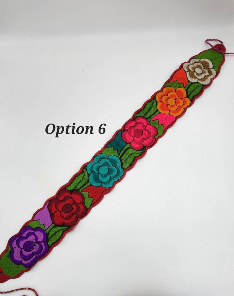Embroidered Mexican Belt. Embroidered Mexican Sash - Etsy