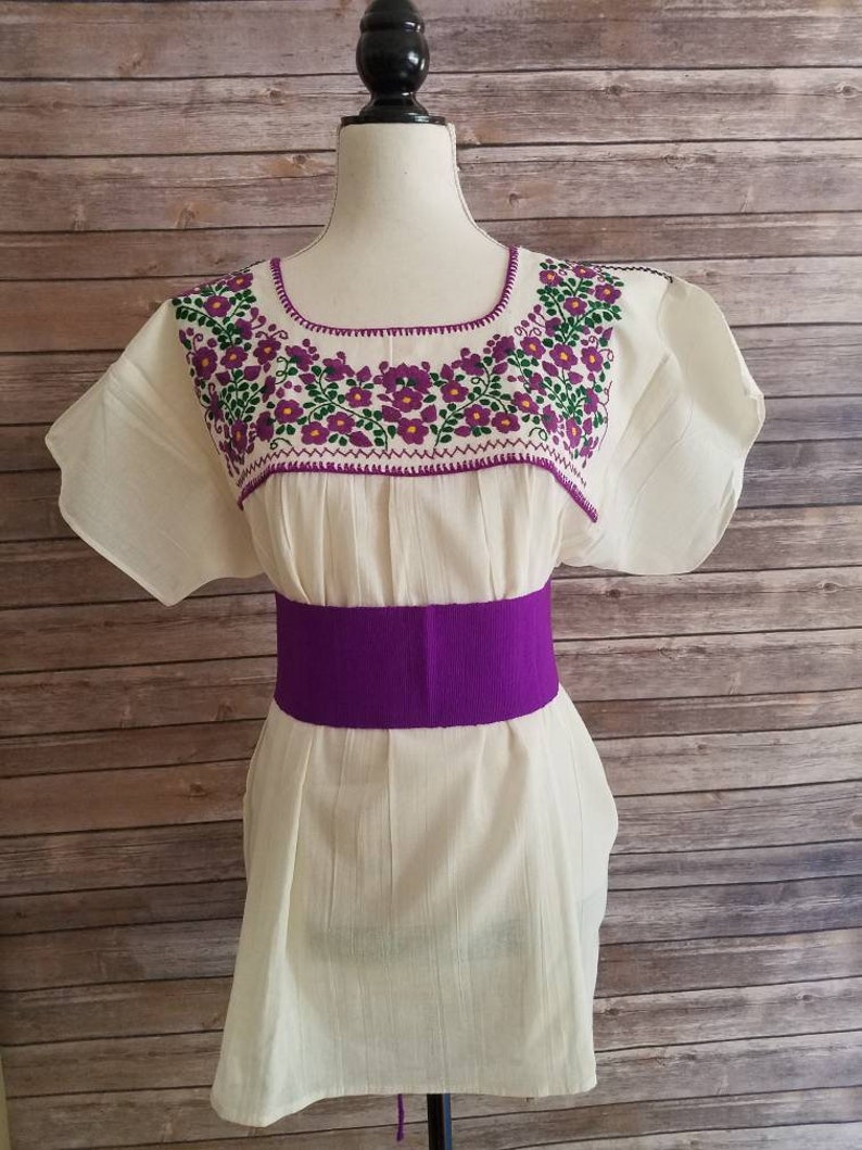 Women Traditional Embroidered Mexican Tops - Etsy