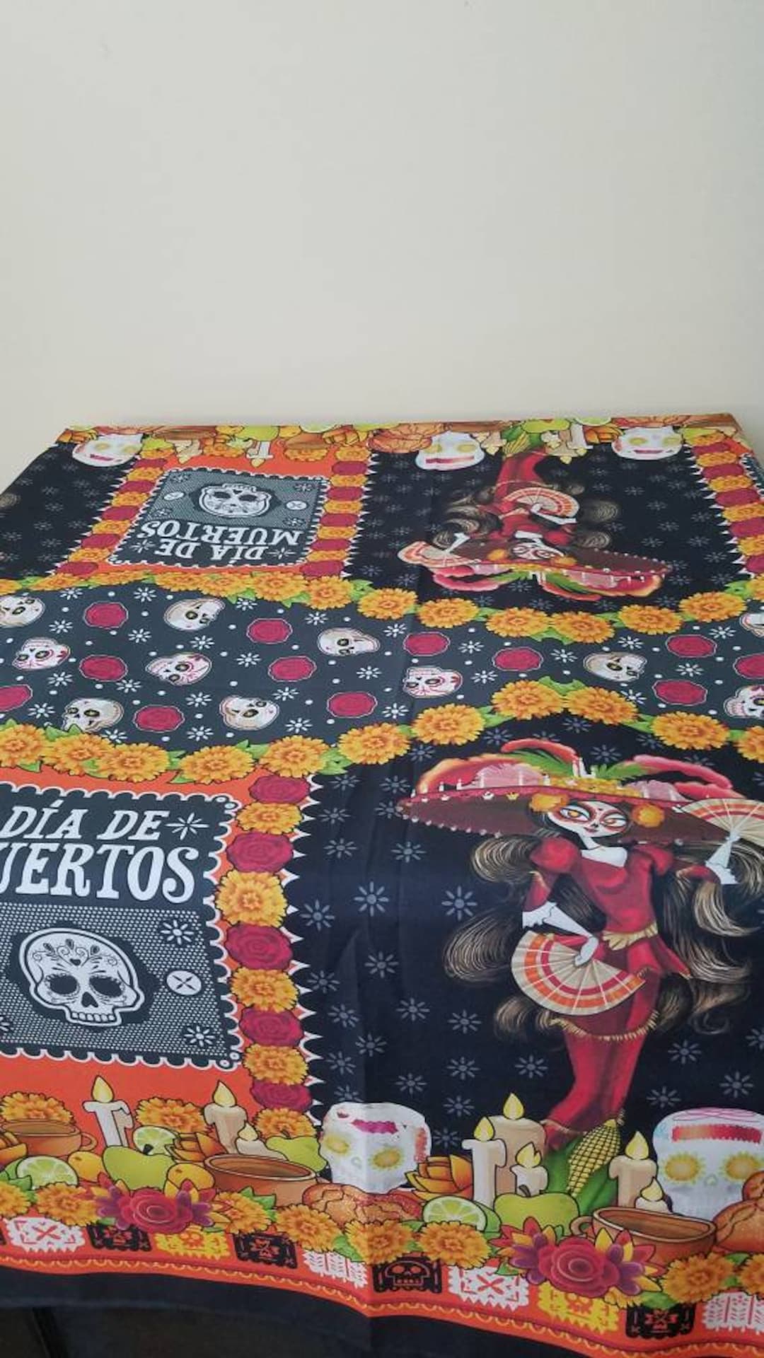 Day of the Death Tablecloth-catrina - Etsy