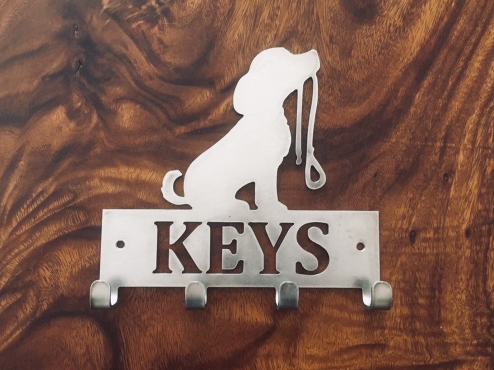 Dog With Lead Key Holder Steel Metal Gift Present - Etsy