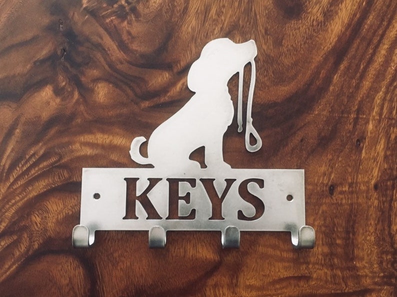 Dog With Lead Key Holder Steel Metal Gift Present - Etsy