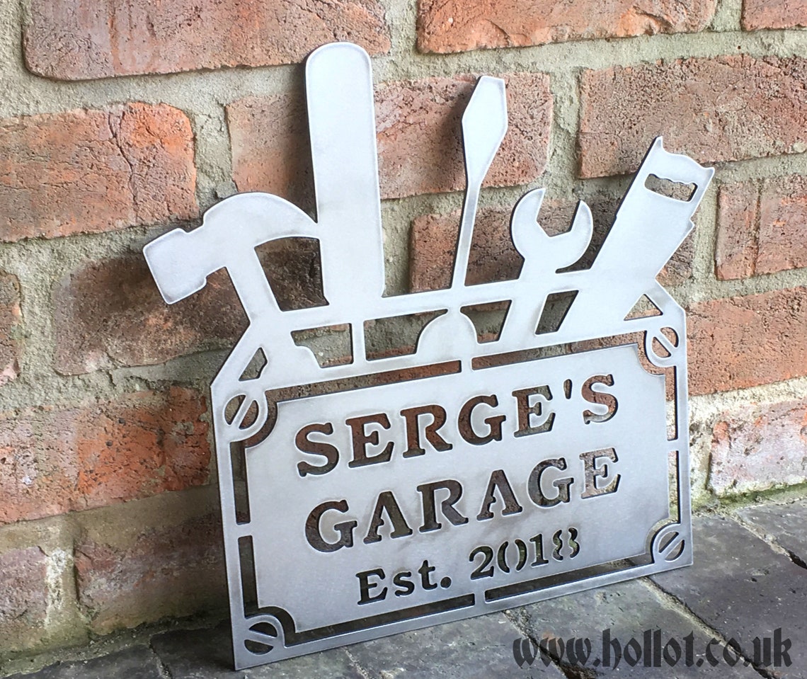 Large Workshop Sign Custom Steel Metal Sign personalised - Etsy