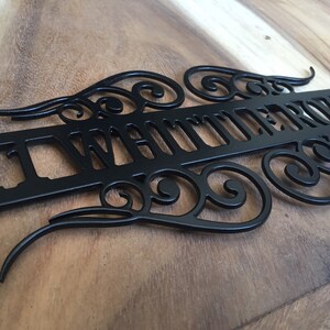 Decorative Scroll House Sign - Etsy UK