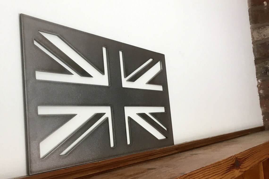 Union Jack Steel Sign Classic Metal British Flag UK GB Home - Etsy