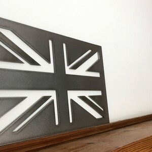 Union Jack Steel Sign Classic Metal British Flag UK GB Home Wall Decor ...