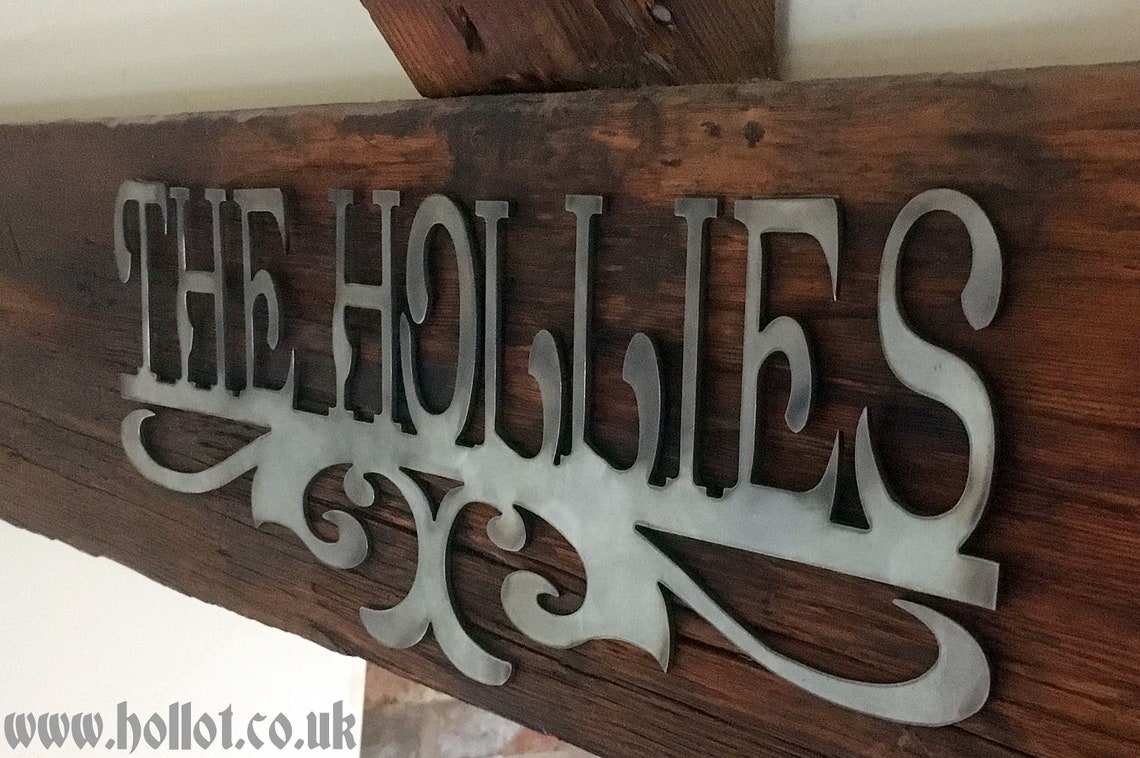 House Name Sign Custom Steel Metal personalised Family Gift | Etsy UK