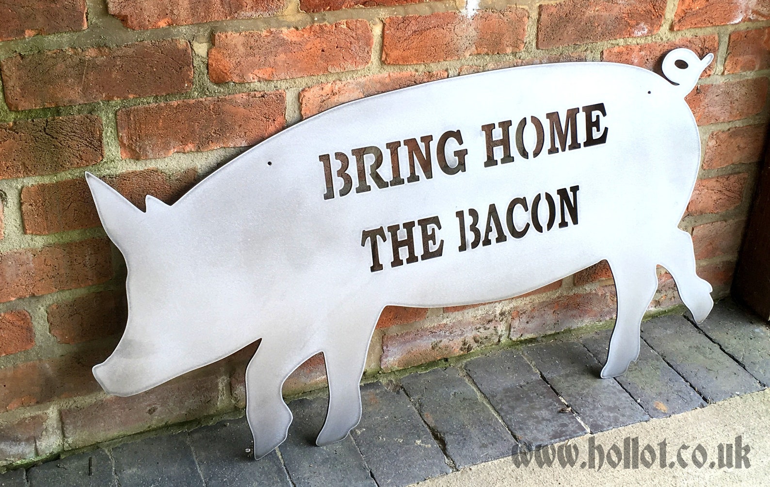 Bring Home the Bacon Sign Custom Steel Metal personalised - Etsy UK