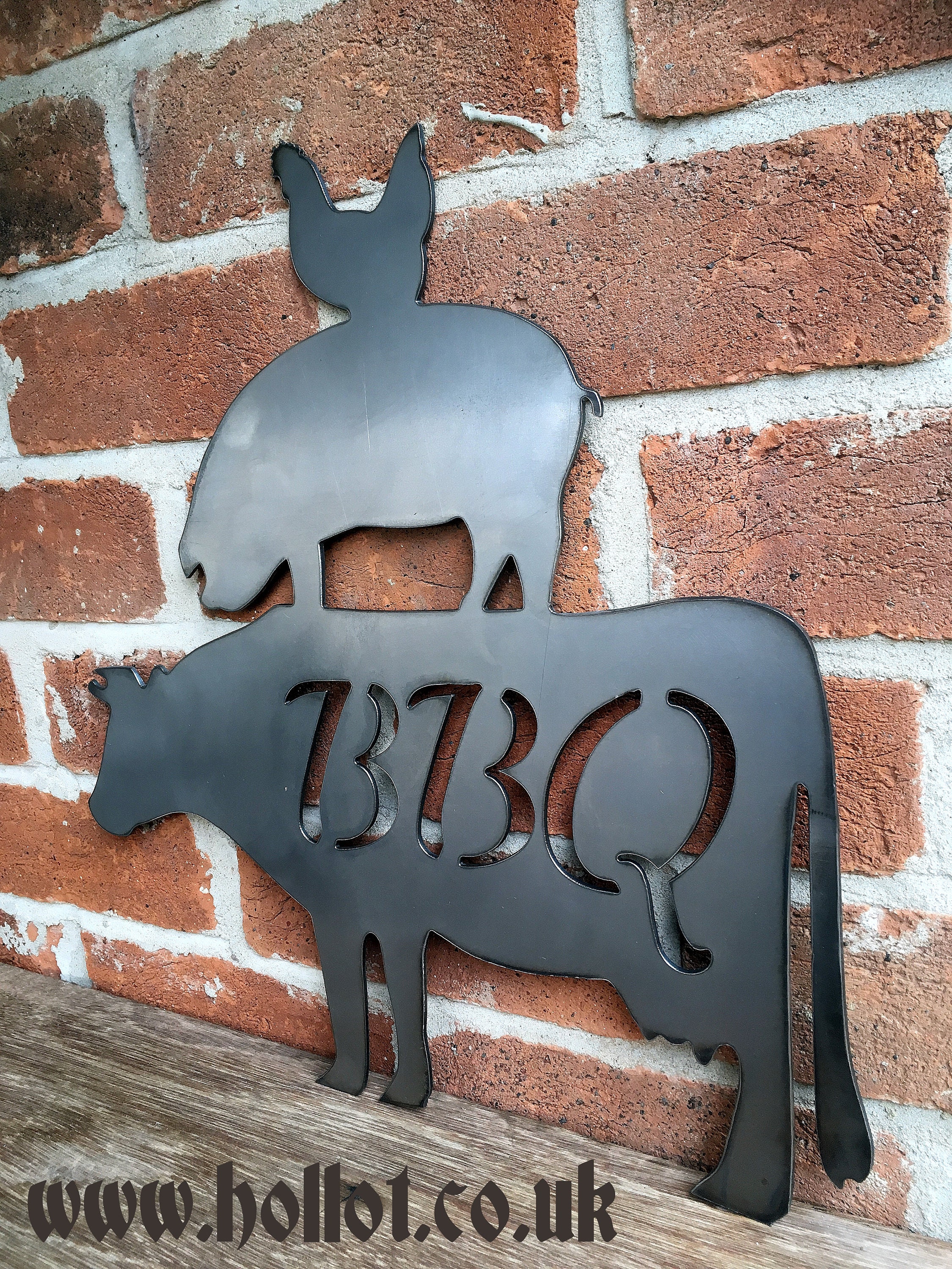 BBQ Sign - Custom Steel Metal -personalised Family Gift Unique Beef ...