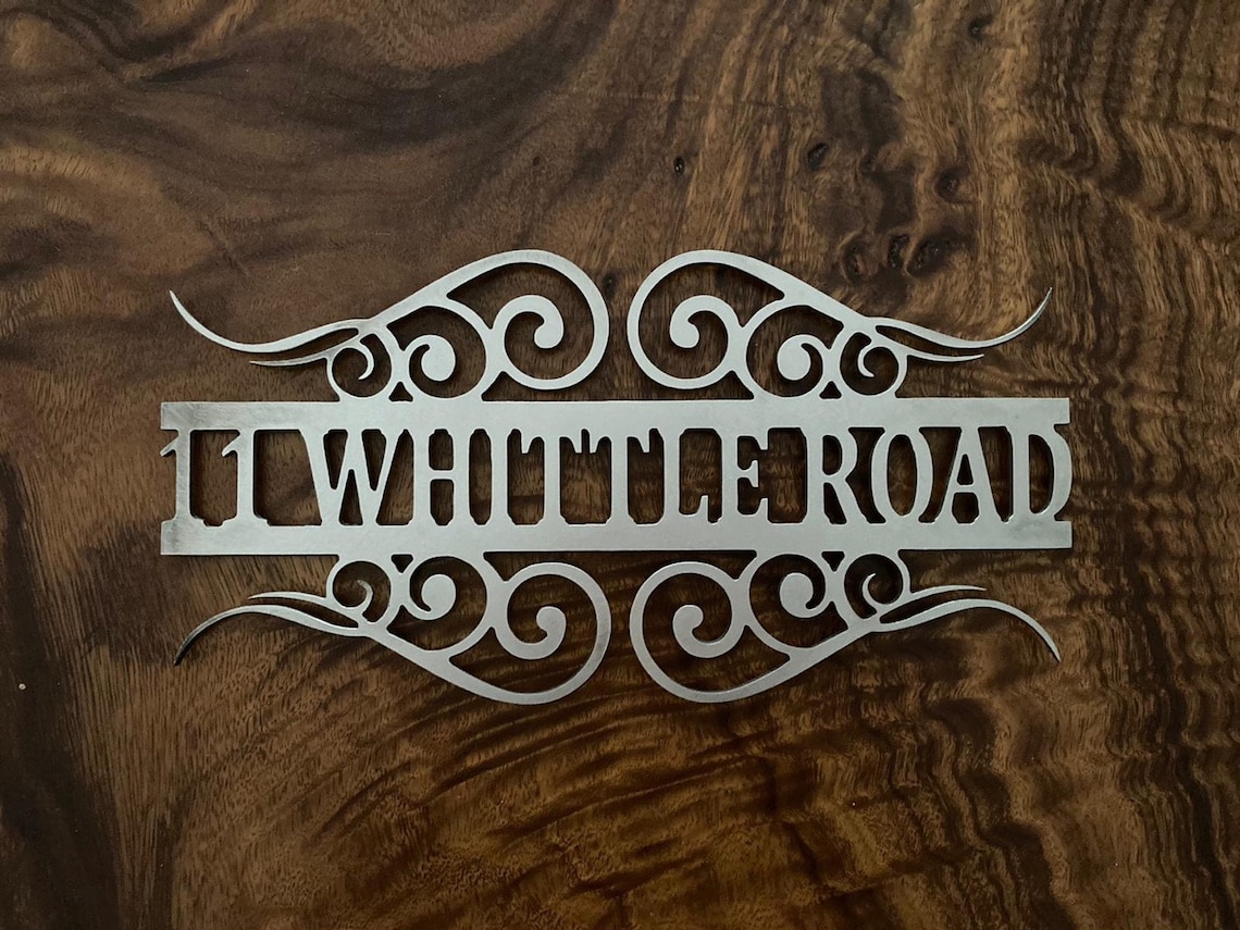 Decorative Scroll House Sign - Etsy UK