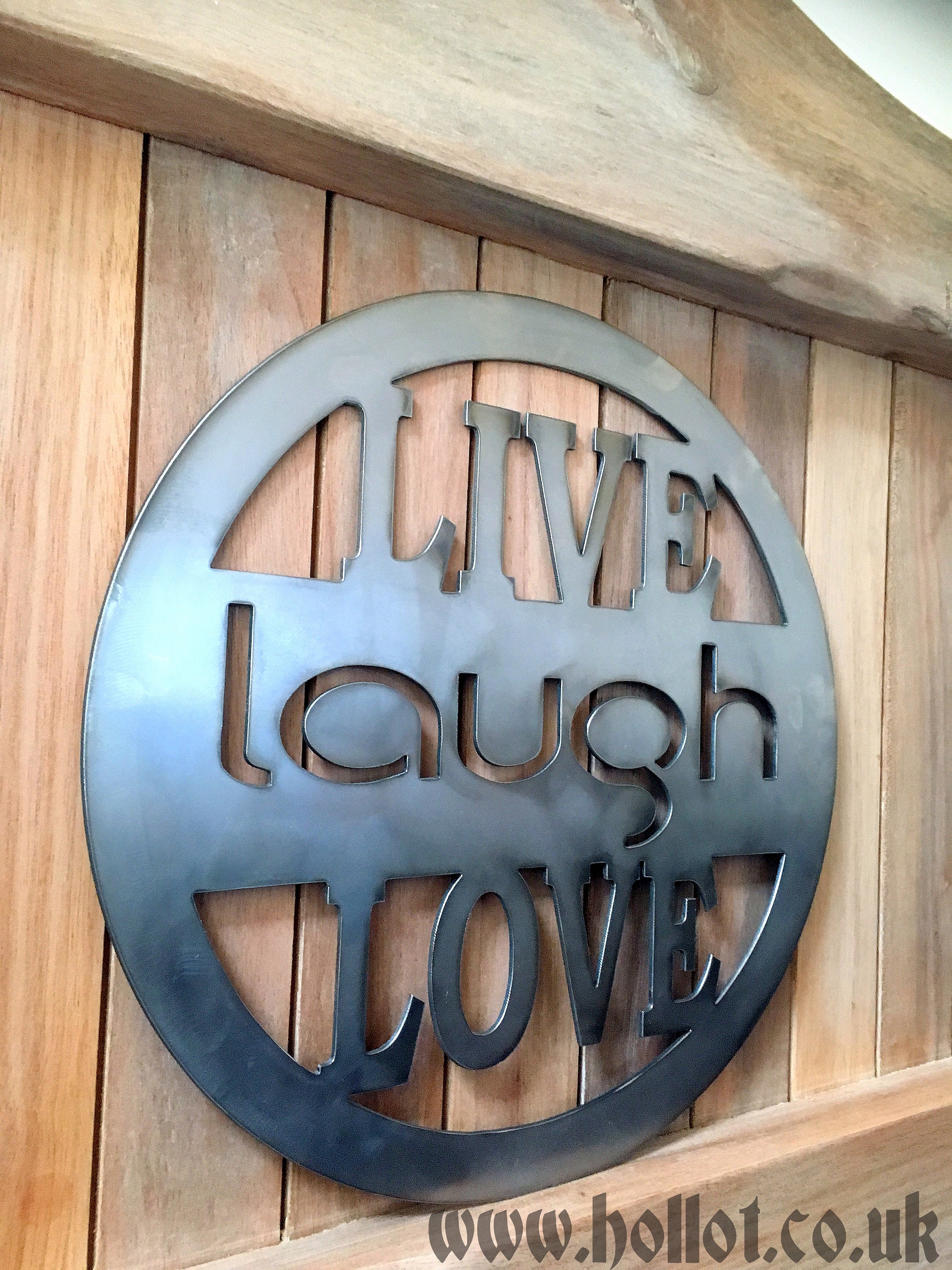 Live Laugh Love Custom Steel Metal Sign personalised Gift Unique Home ...