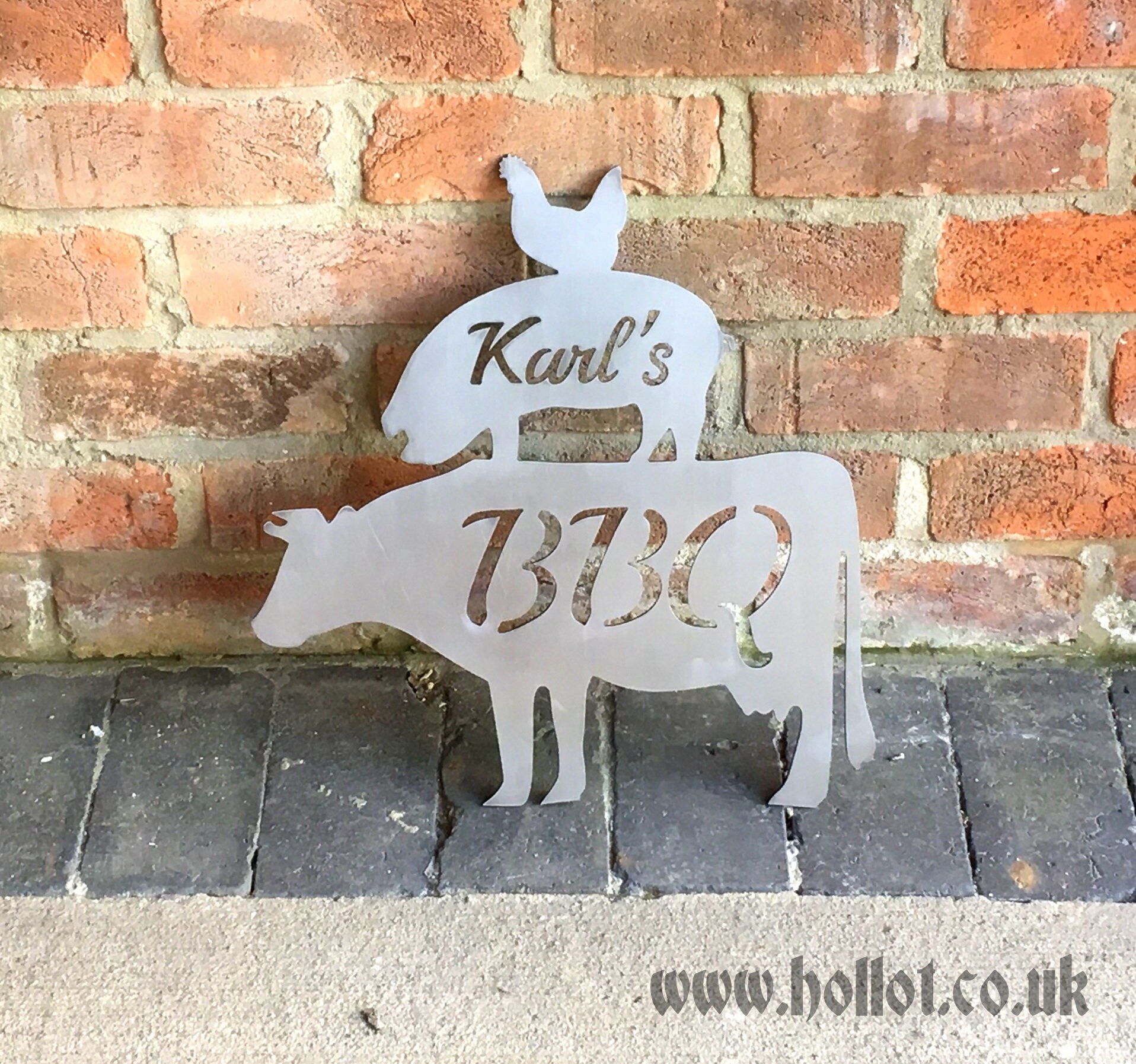 BBQ Sign Custom Steel Metal personalised Family gift | Etsy