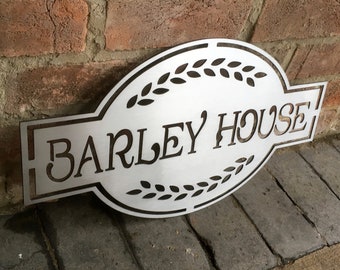 House Name Sign Custom Steel Metal personalised Family Gift | Etsy UK